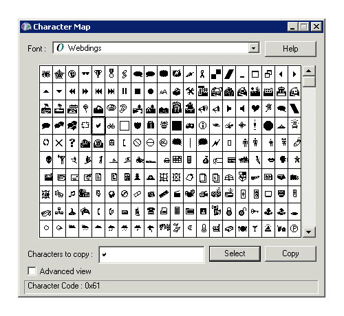 Character Map Windows 11